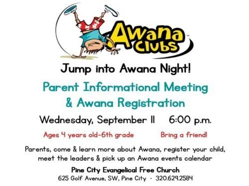 AWANA Registration and Info Night - Pine City Evangelical Free Church